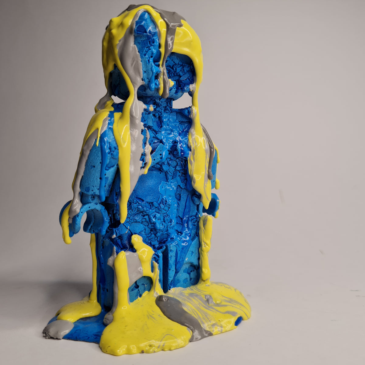 Mr Blue Slime Mini #21 - Funky Contemporary Sculpture